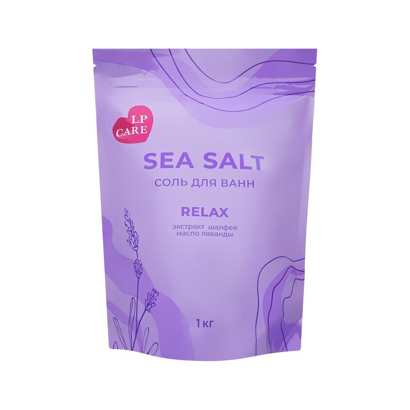 Соль для ванн LP CARE Релакс (магниевая) 1000 г