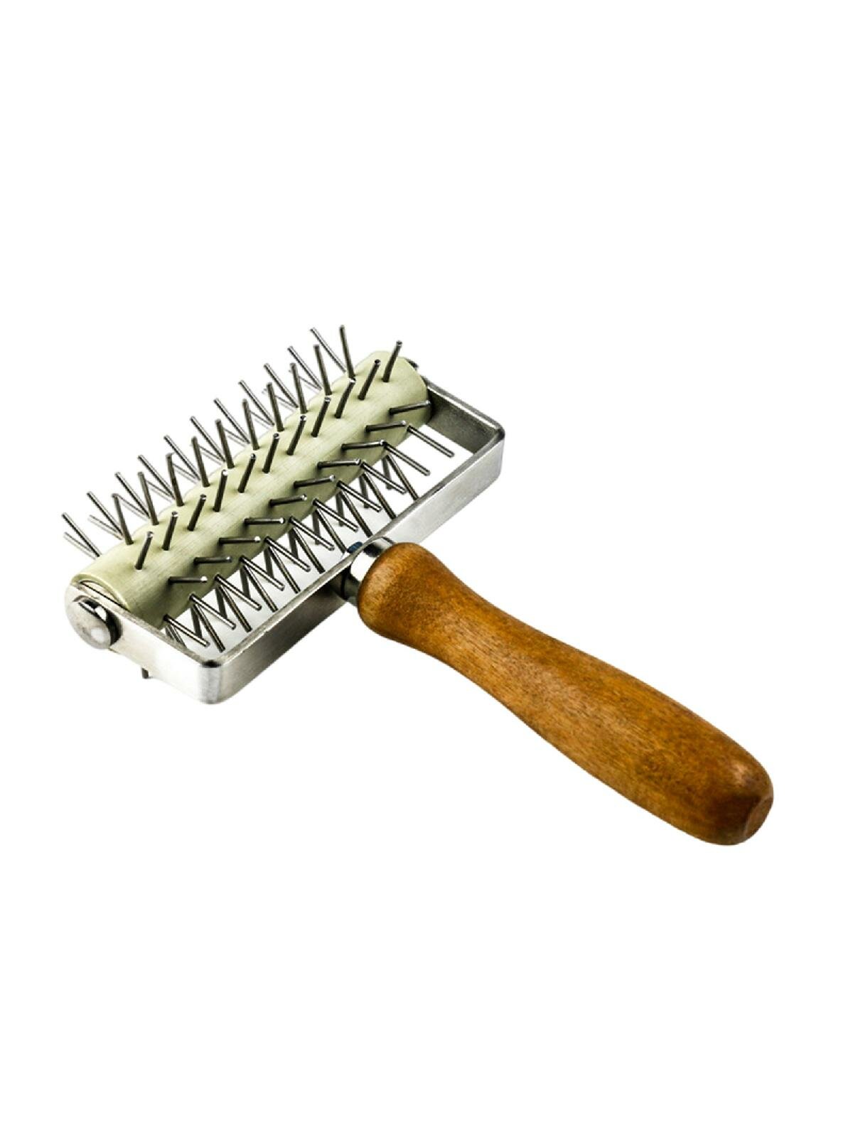 Кухонный валик для раскатки пиццы с шипами Деревянная ручка Валик для раскатки теста для выпечки