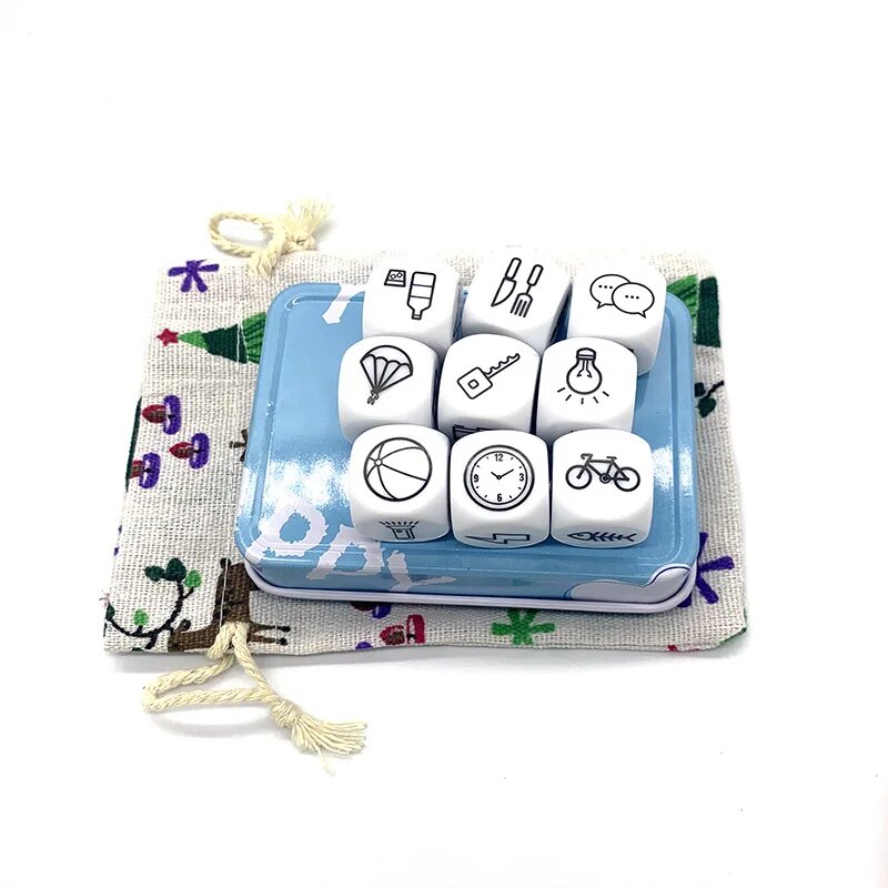 Story Dice Кубики для рассказов, бирюзовый металл