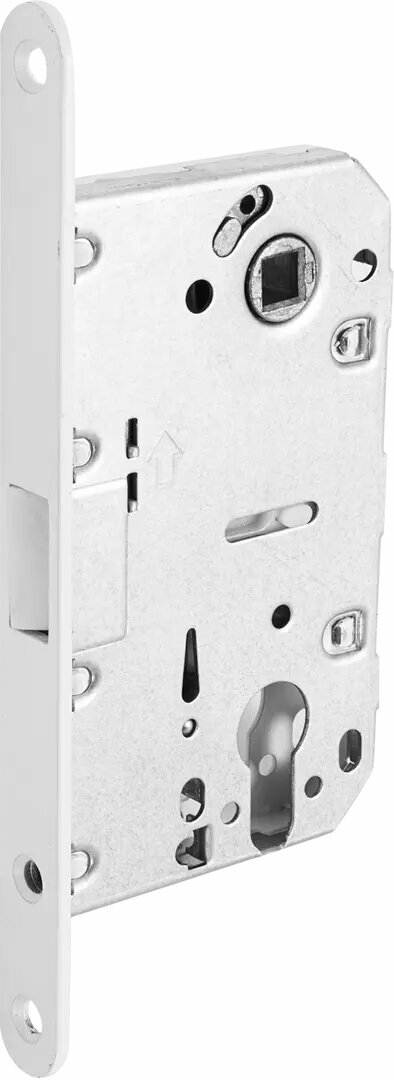 Защелка межкомнатная под ключ Edson EDS-50-85 73x132x14 мм сталь цвет белый