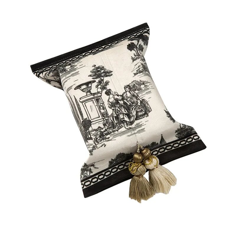 Бархатный чехол для салфеток as picture