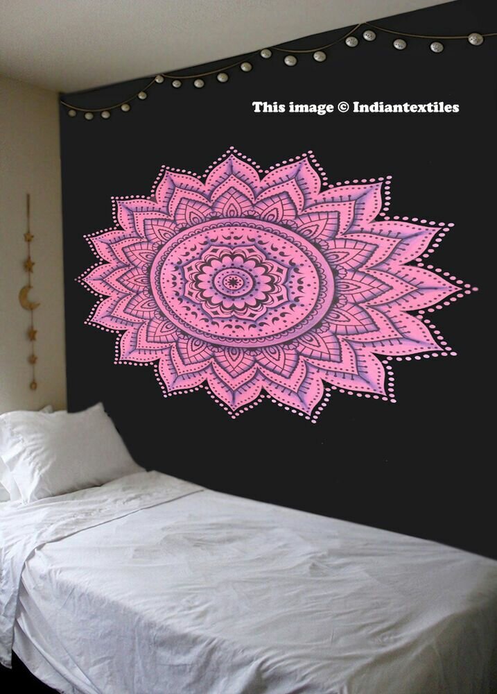 Гобелен близнец индийское омбре мандала хиппи -kpa