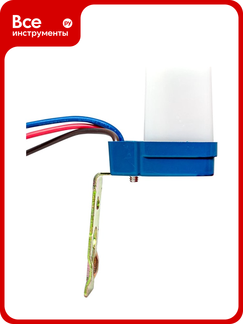 Фотореле EKF PS-1 6А 1200Вт IP44 PROxima fr-ps-1-6, 6 А