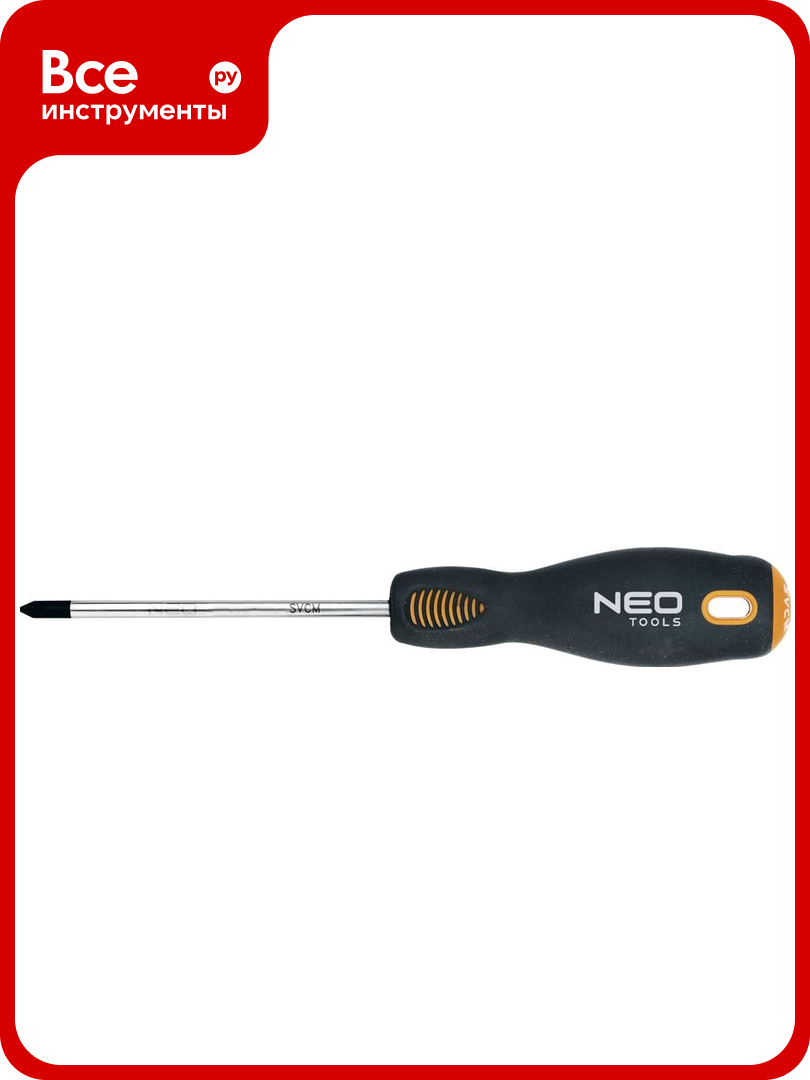 Крестовая отвертка NEO Tools PZ2x100 мм S2 04-034