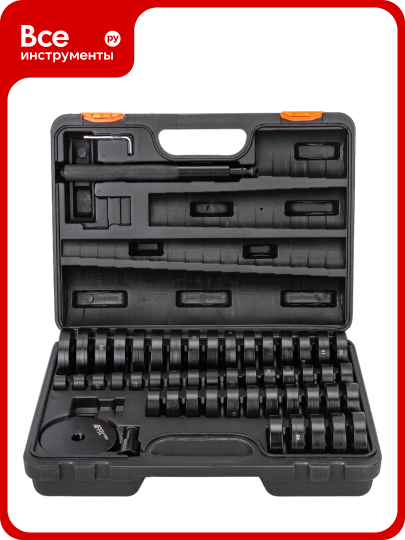 Набор оправок для монтажа и демонтажа подшипников AFFIX 18-74 мм, кейс, 51 предмет AF10020049C, Jtc-4856 мастак