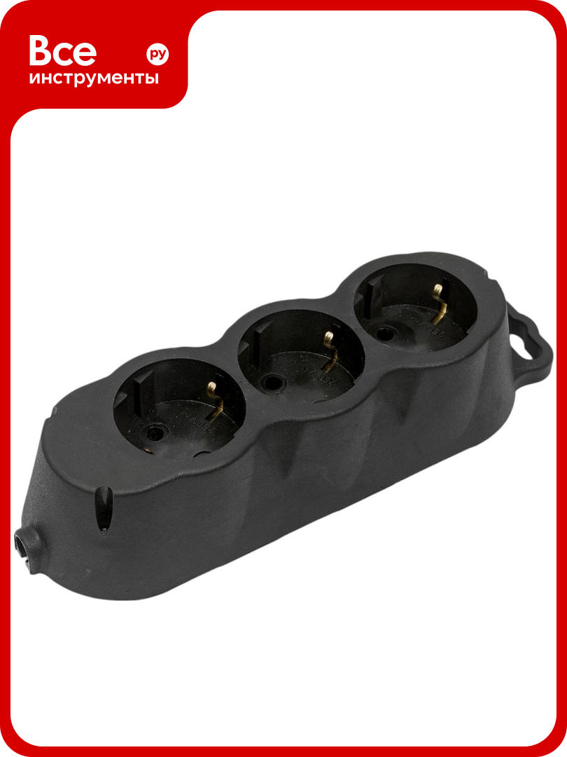 Переносная розетка SVET РА16-001 УХЛ3, морозостойкий каучук, SV0302-0001, Климатическое исполнение - ухл3