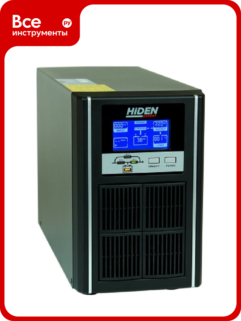Источник бесперебойного питания HIDEN EXPERT 1 kVA/0,9 kW 3хАКБ внешние 36В ЗУ 10А UDC9201H-36