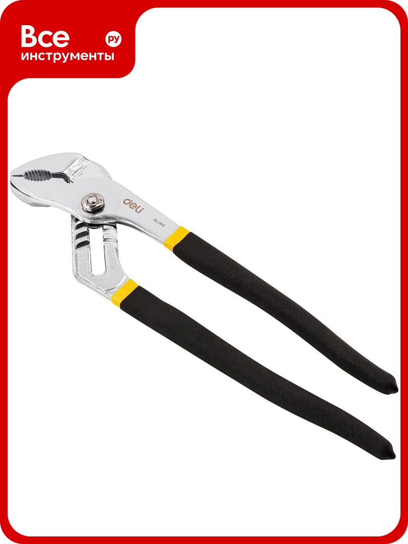 Переставные клещи DELI DL2612 98458 прочной конструкции