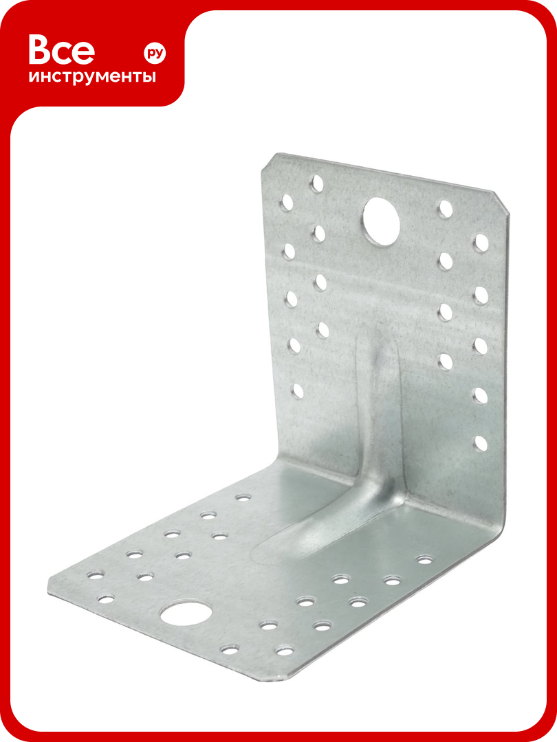 Крепежный уголок Gigant усиленный 90x100х100х1.8 мм цинк 123885