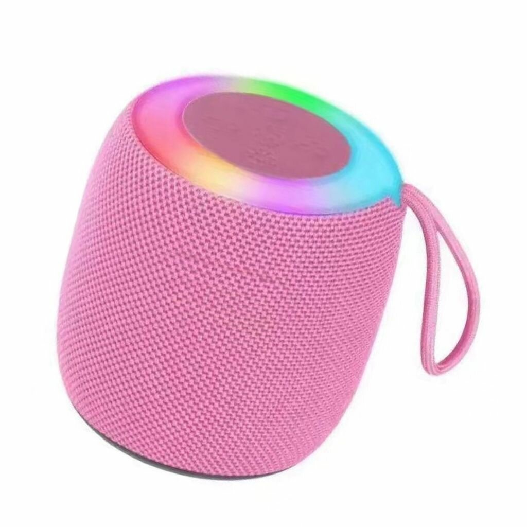 Колонки, Беспроводная Bluetooth колонка с мощным басом - розовый