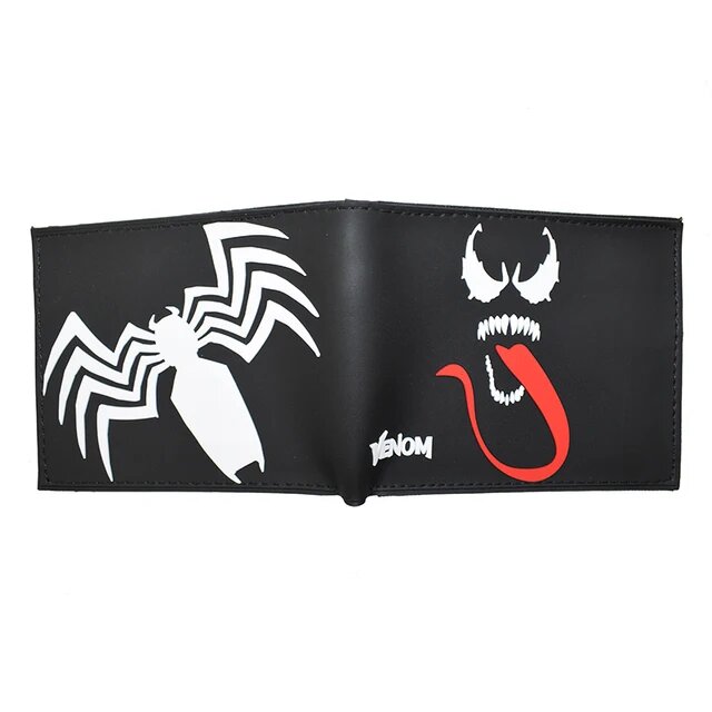 Miniso комиксы Marvel Hero Веном кошелек из ПВХ короткий чистый кошелек с монетницей