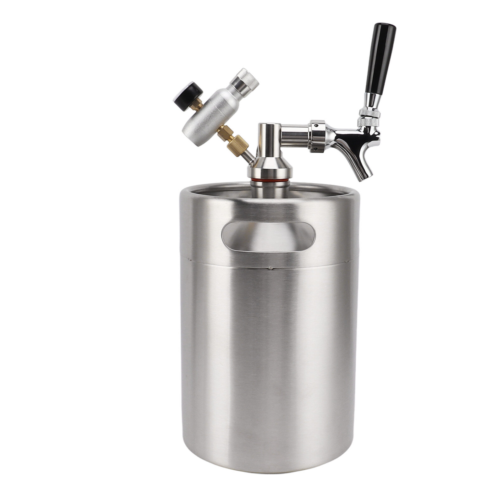Мини -пивная бочка с под давлением 5 л с под давлением 5 л с 60 фунтов на квадратный дюйм для выходов на выходы клапана кофе для кофейни для дома дома