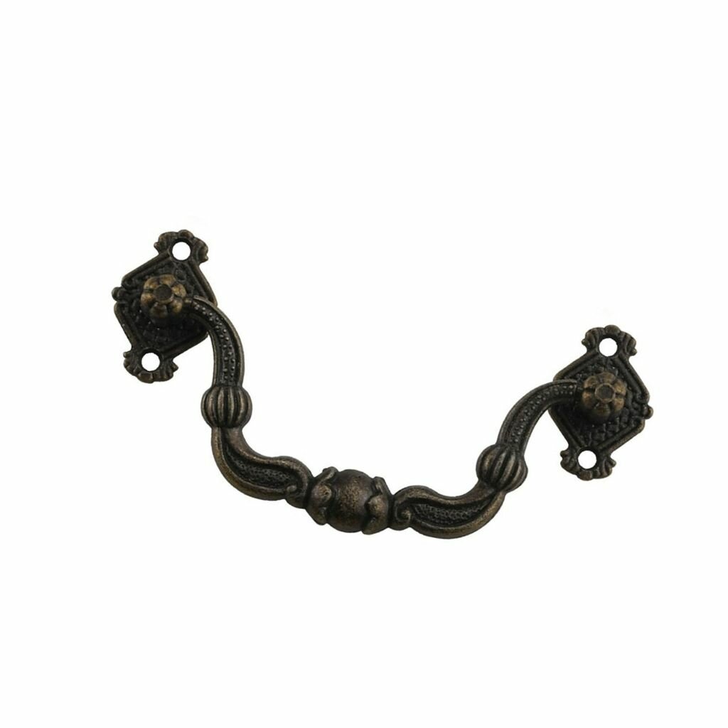 Ручка в европейском стиле, ретро ручка для выдвижного ящика-маленькая зеленая бронза