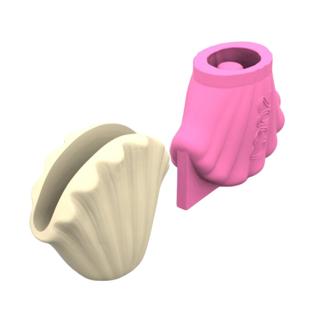 Силиконовая форма В Форме Раковины Подходит для Горшков Для Суккулентных Растений Литья Бетона Изготовления Плантатора Из Смолы Вазы Держателя Ручки