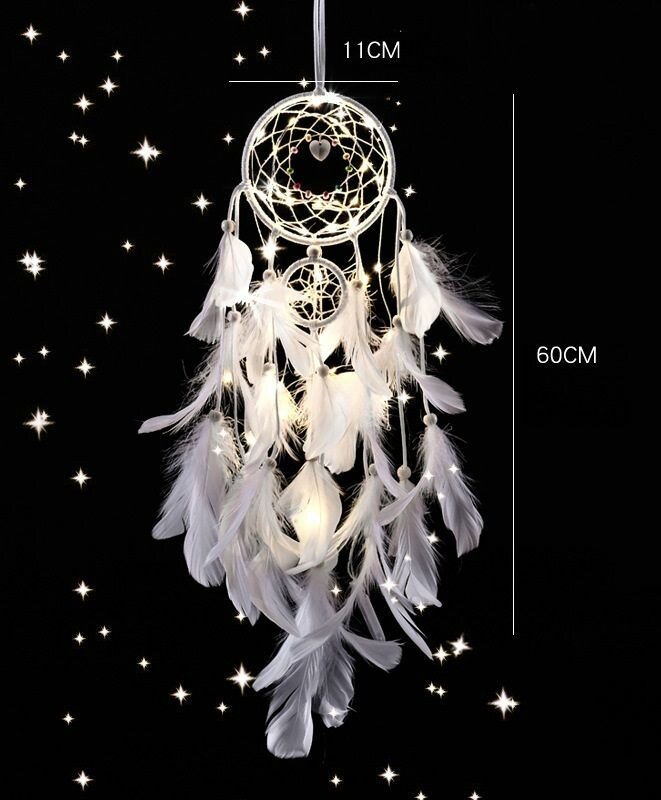 Ловец снов 60 см для спальни и детской – стильный оберег и декор, создающий уют и гармонию