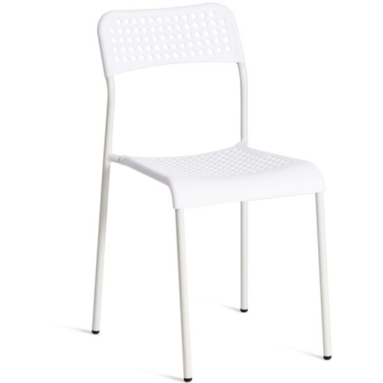 Стул Tetchair ADDE (mod. C-049) металл/пластик, 39 х 49 х 78 см, White(белый) разборный