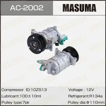 Компрессор кондиционера MASUMA, NISSAN NOTE, MICRA / E11E, K12E / HR15DE, HR16DE