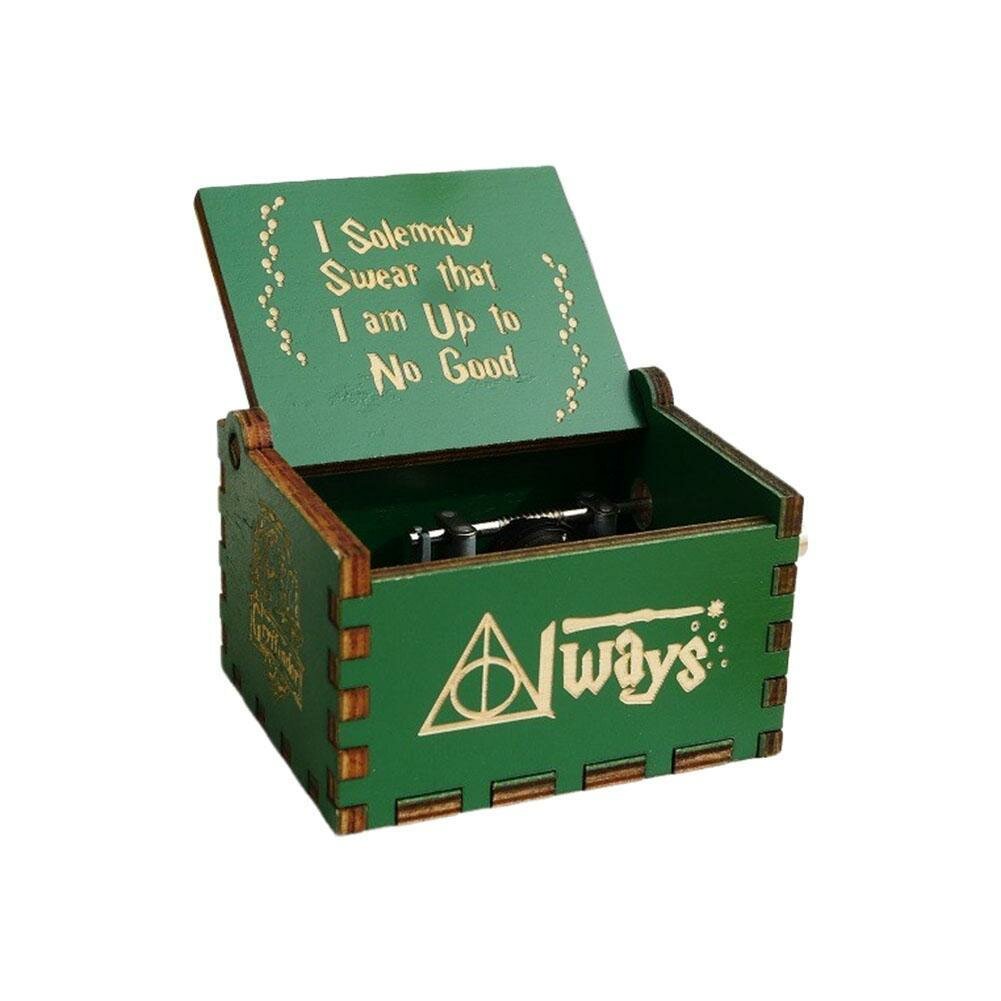 Музыкальная деревянная шкатулка Гарри Поттер с мелодией из фильма. Шарманка, чудесный сундучок, музыкальный бокс Гарри Поттер