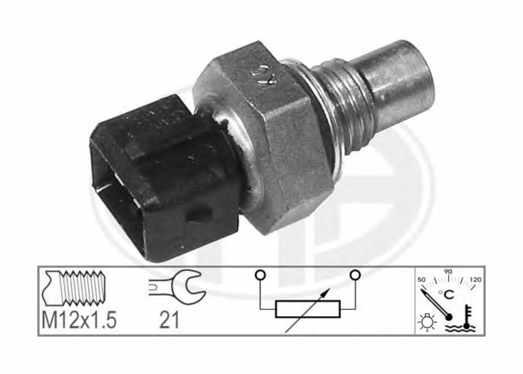 Датчик Температуры Охлаждающей Жидкости Chevrolet: Aveo Седан 1.2 05-, Epica (Kl1_) 2.0/2.5 05-, Kal(Era 330651)