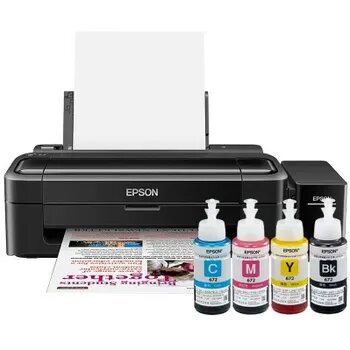 Epson Принтер струйный L130, черно-серый
