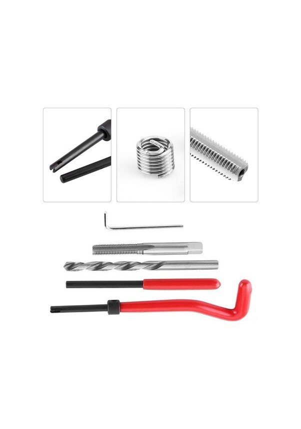 Набор из 30 предметов для ремонта метрической резьбы M3 M4 M7 M9 M11 Helicoil Car Pro Spring Tool M11 1.5