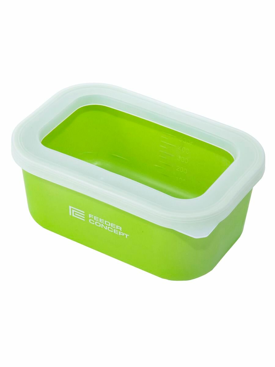Коробка рыболовная для наживки с крышкой FC BAIT BOX WITH OPEN LID р. M (0.6л)
