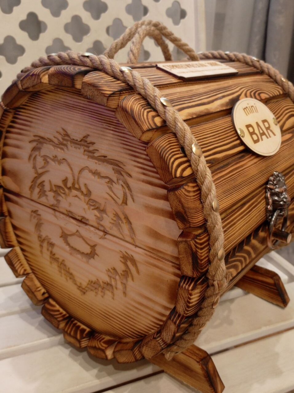 Мини бар бочка