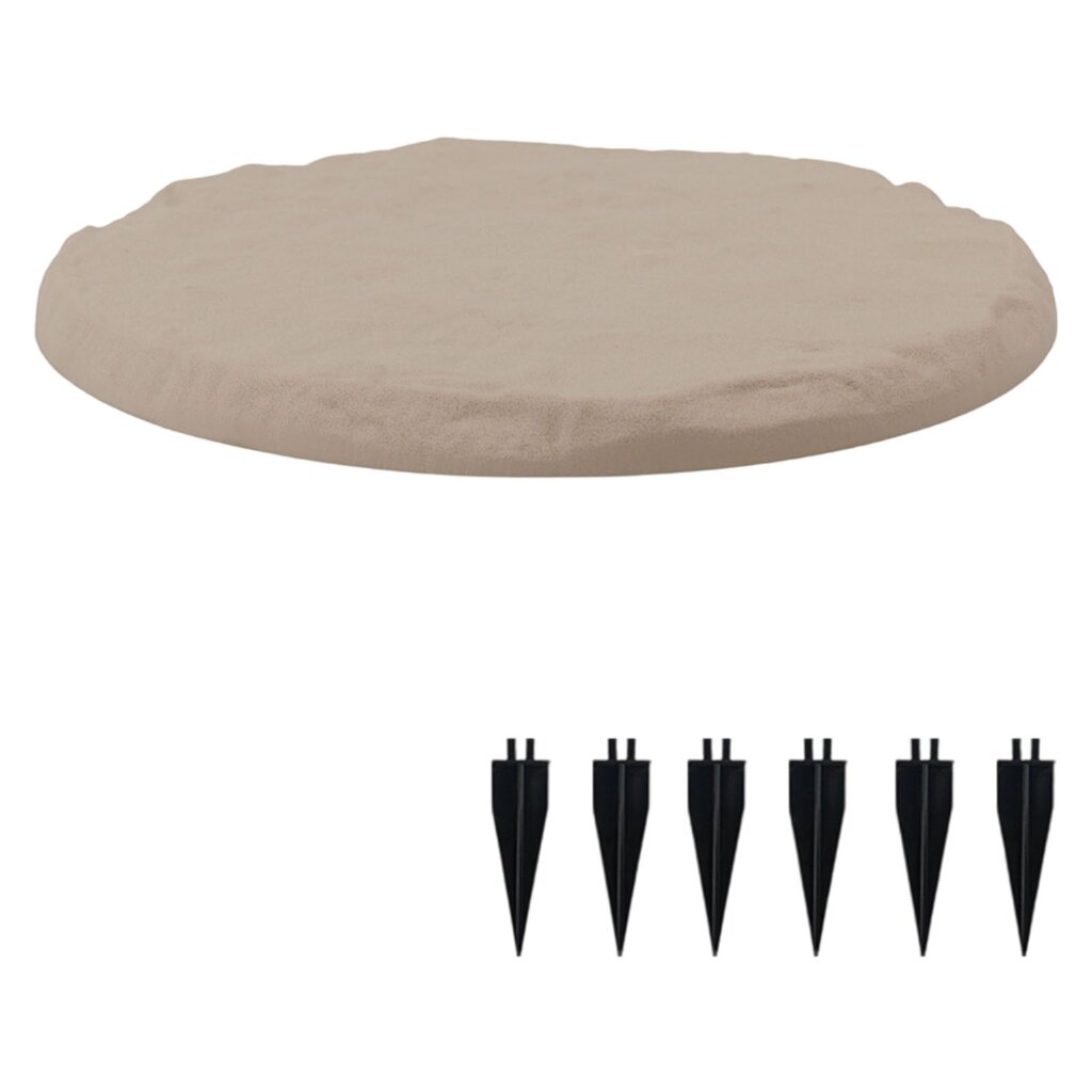 Открытый сад газон проход во внутренний двор дорожка декоративная напольная плитка педаль имитация сланца доска из голубого камня-бежевый-круглый