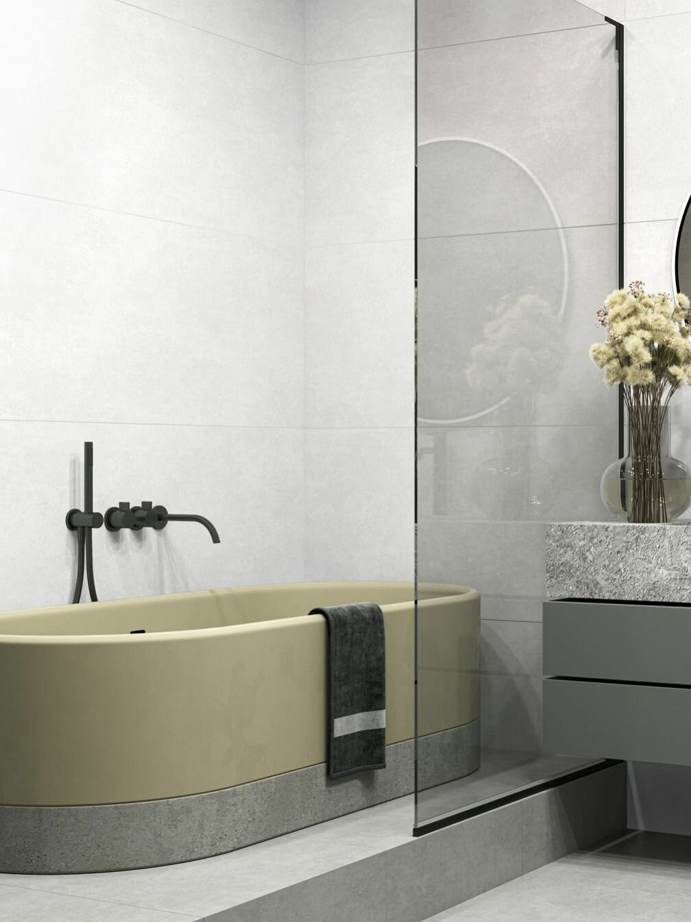 Керамогранит под бетон ALMA CERAMICA BETON PRO GFU60120BTP00R матовый 600x1200