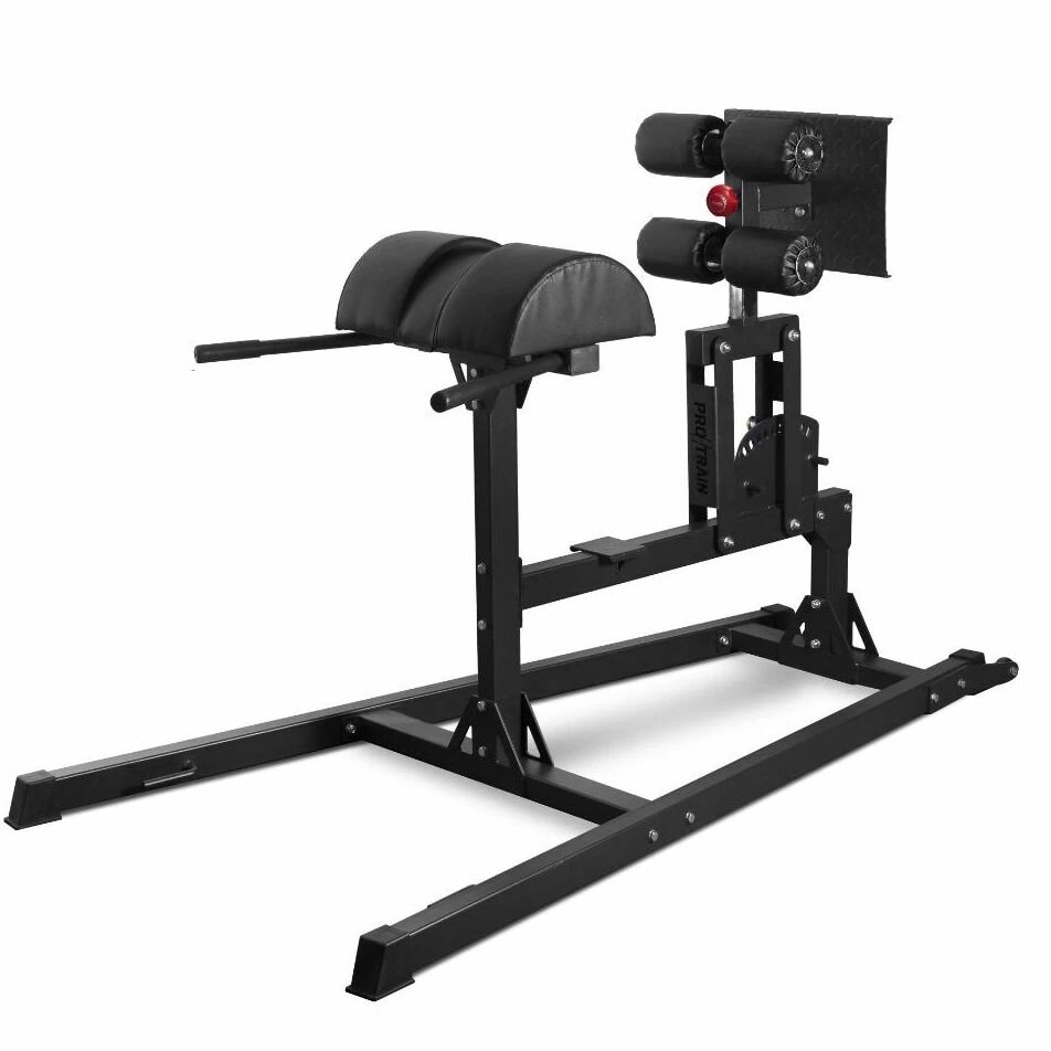 Гиперэкстензия Protrain GHD PM135, регулируемая, антистатическая виниловая обивка, стальная, черная — фото 1