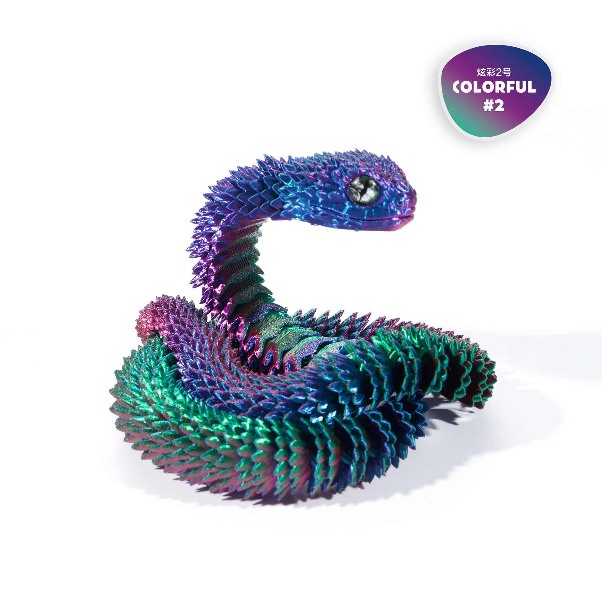 3D-печатная фигурка Viper Joint, подвижная, подарок, интернет-знаменитость, креативное рукоделие, цветная, светящаяся