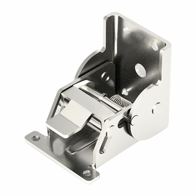 Самоблокирующаяся складная петля на 90 градусов-серебристый