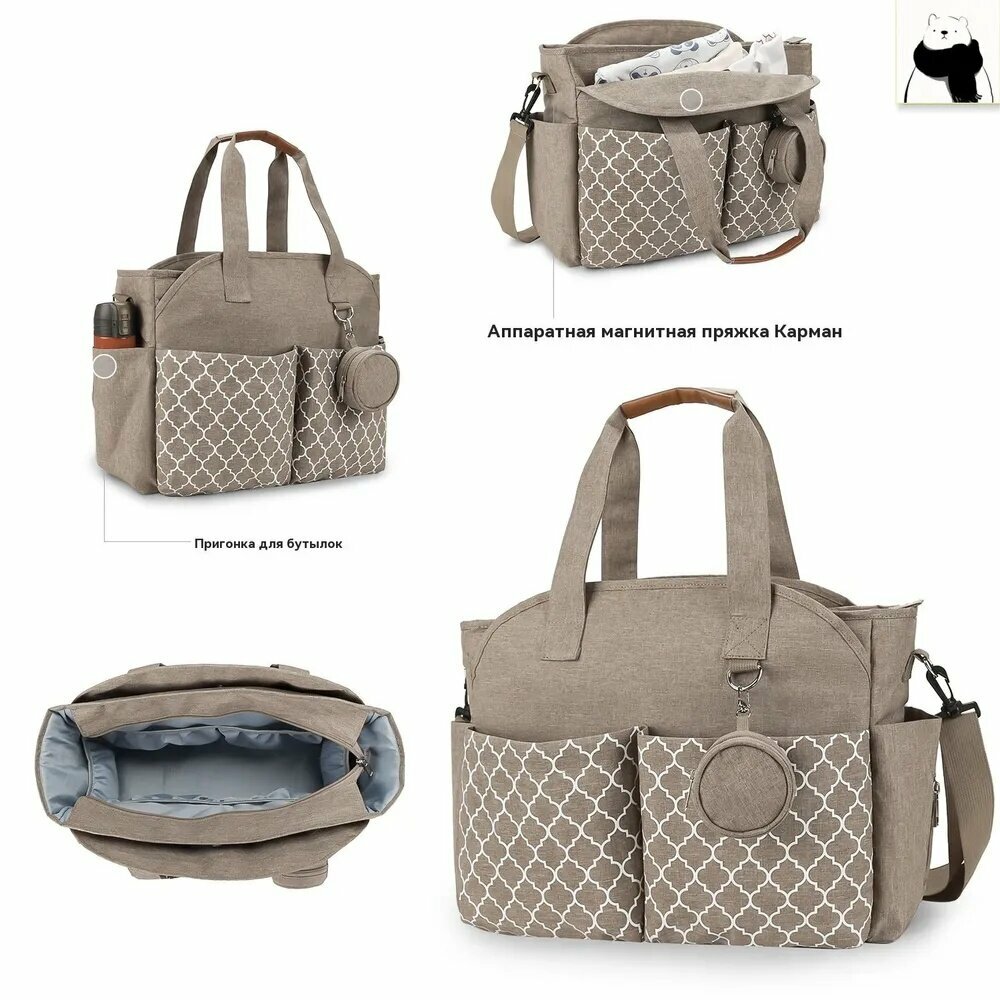 Diaper bag Сумка органайзер для коляски и мамы с термокарманами