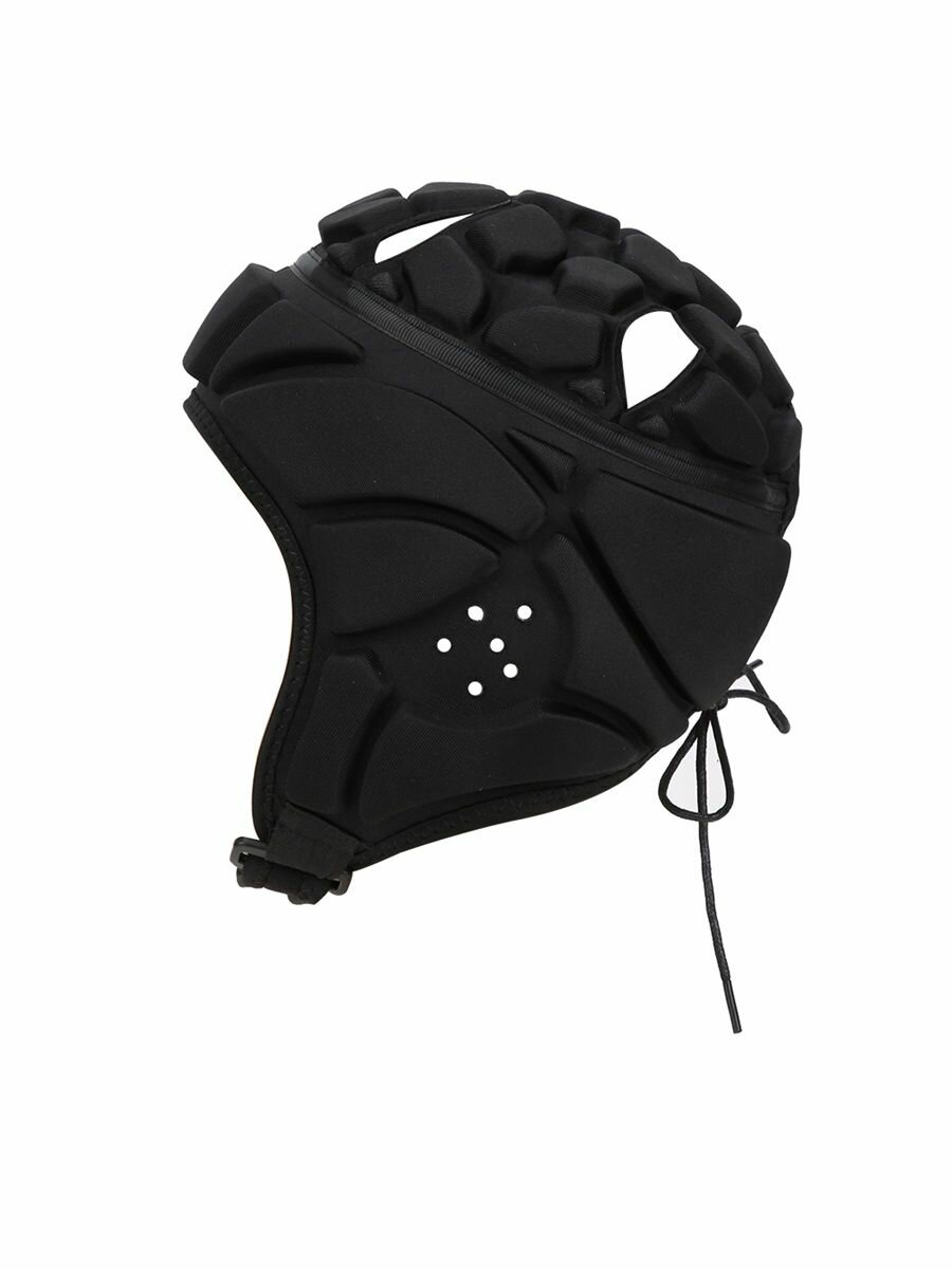 Черный мягкий футбольный шлем для вратарей, бейсбольных питчеров и тренировок, легкий защитный головной убор для занятий спортом на открытом воздухе среди молодежи и взрослых