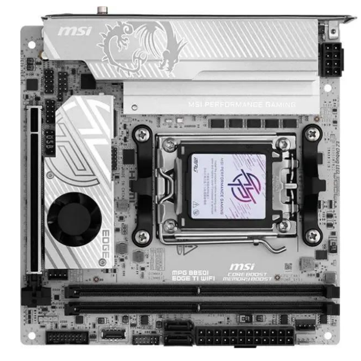 Материнская плата MSI MPG B850I EDGE TI WIFI, AMD B850 SAM5 MITX, белый