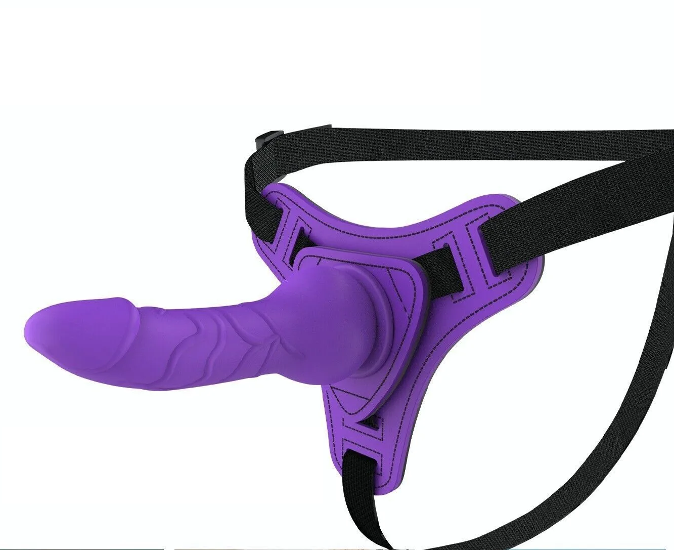 Страпон реалистичный Nv Toys Strapon Dildo / фиолетовый цвет