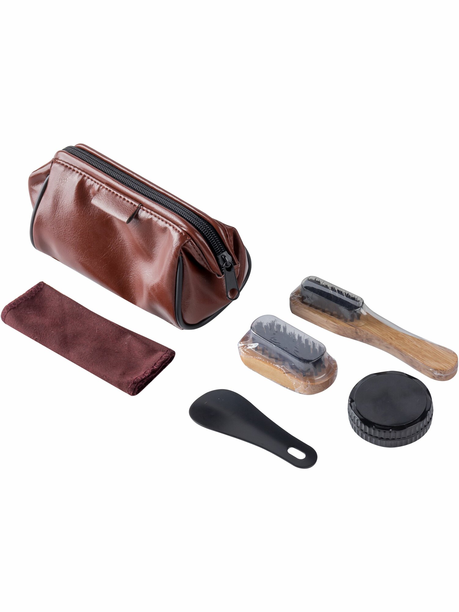 Набор для обуви SB-040, дорожный в сумочке, 6 предметов для ухода за обувью