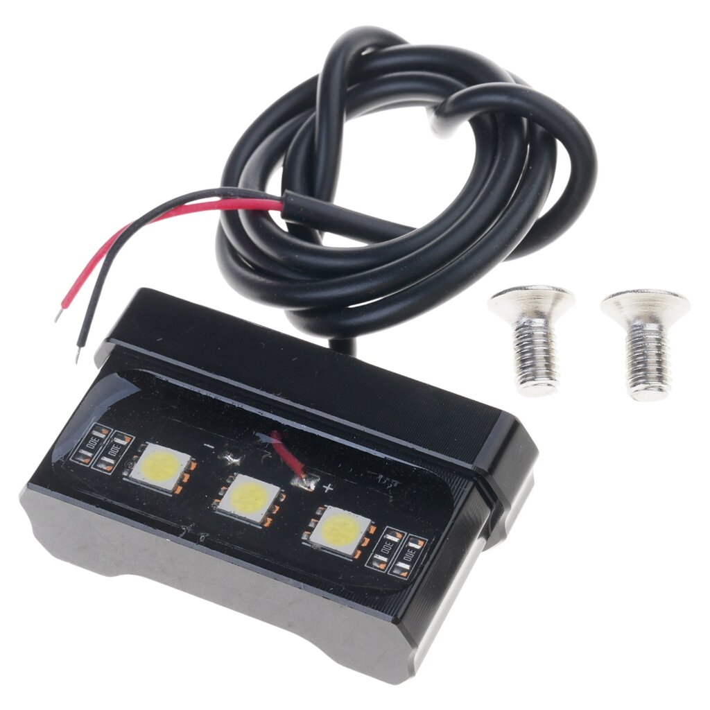 Водонепроницаемый хвостовой номерной знак светодиодный мотоцикл светодиодный алюминиевый номер