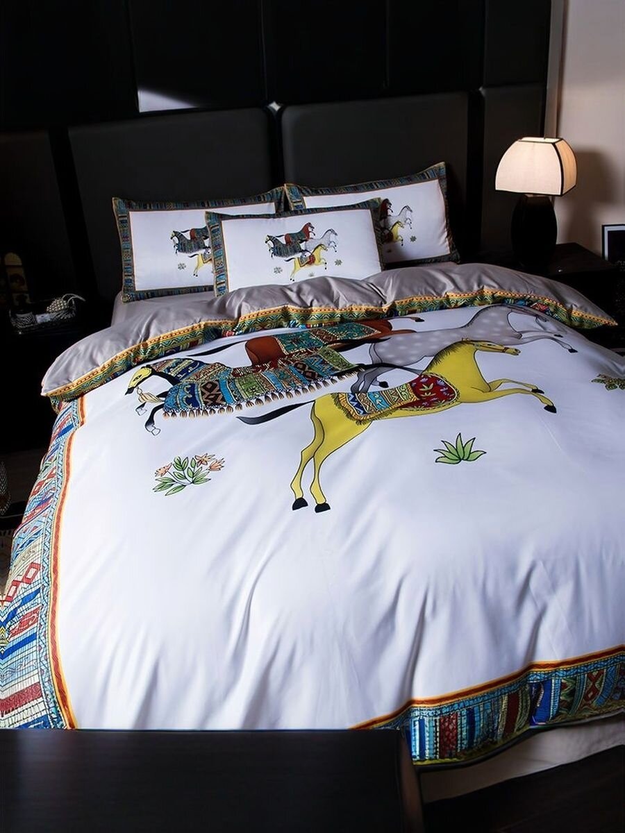 Набор постельных принадлежностей, вязаный, бархатный атлас, европейский стиль, наволочка 48x74