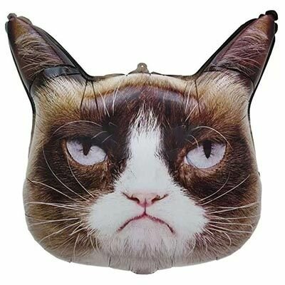 Воздушный шар фольгированный весёлая затея Кот сердитый, фотографический, 26"