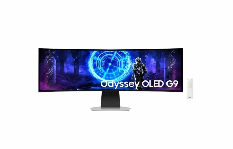 Samsung Odyssey OLED G9 S49DG952SI, 5120×1440, OLED, 240Гц, изогнутый, серебристый [ls49dg952sixci] монитор