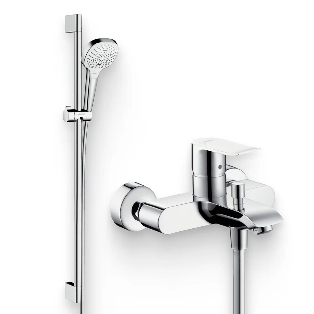 Душевой комплект Смеситель Hansgrohe Metris 31480000 / Гарнитур Croma Select E Multi 26590400