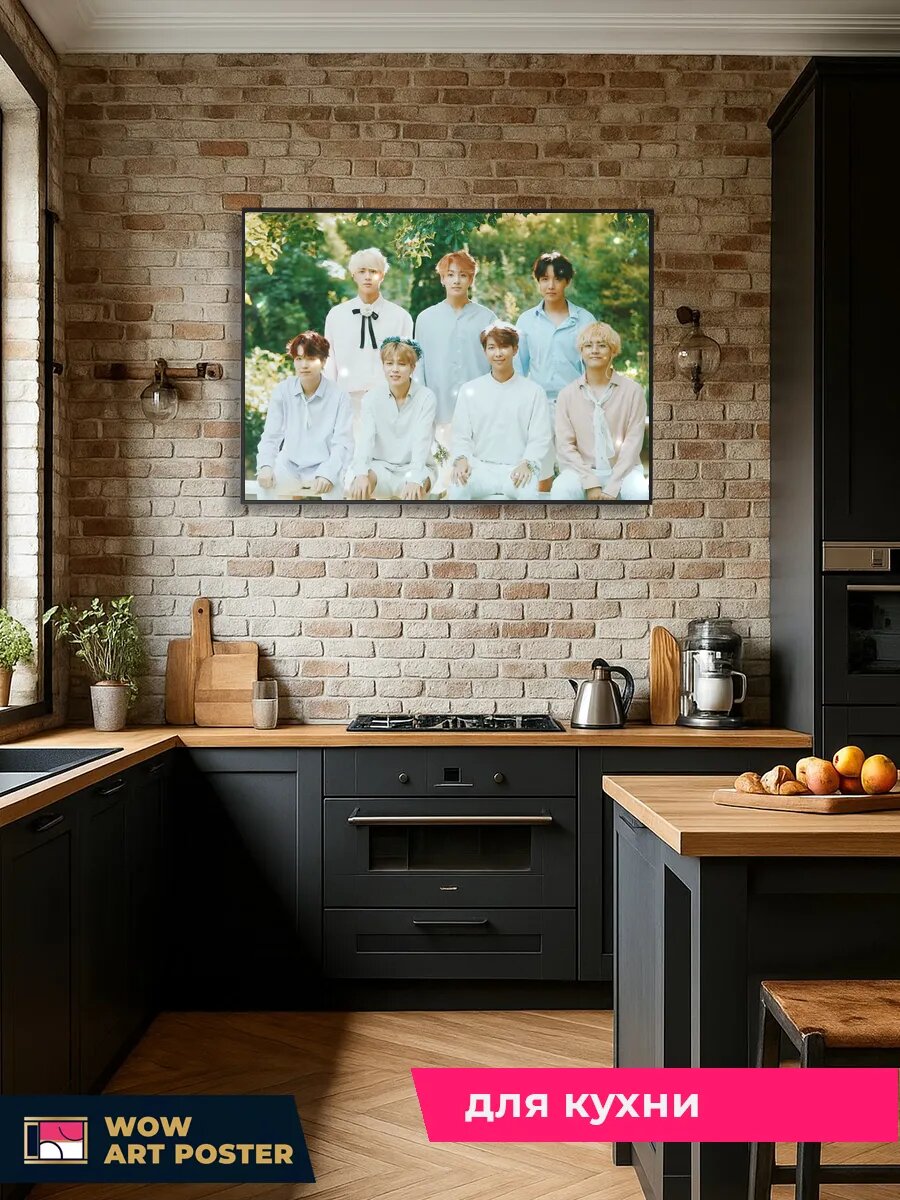 Постер BTS на стену 53 БиТиЭс БТС A3, матовая фотобумага премиум качества — фото 1