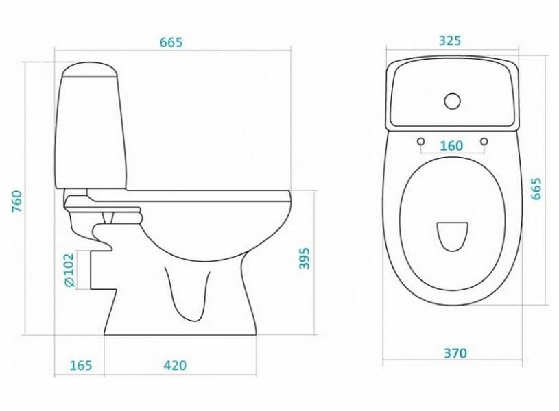Унитаз-компакт Santek Цезарь белый