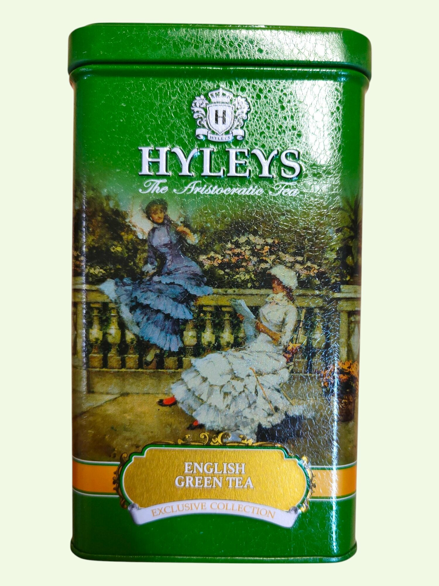 Чай 100г в жести HYLEYS английский Зелёный чай крупнолистовой