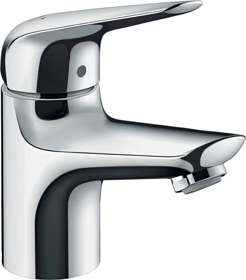 Смеситель для раковины Hansgrohe Novus 71021000 хром, глянцевый, кран для ванной в раковину, из латуни, рычажный, с керамическим картриджем