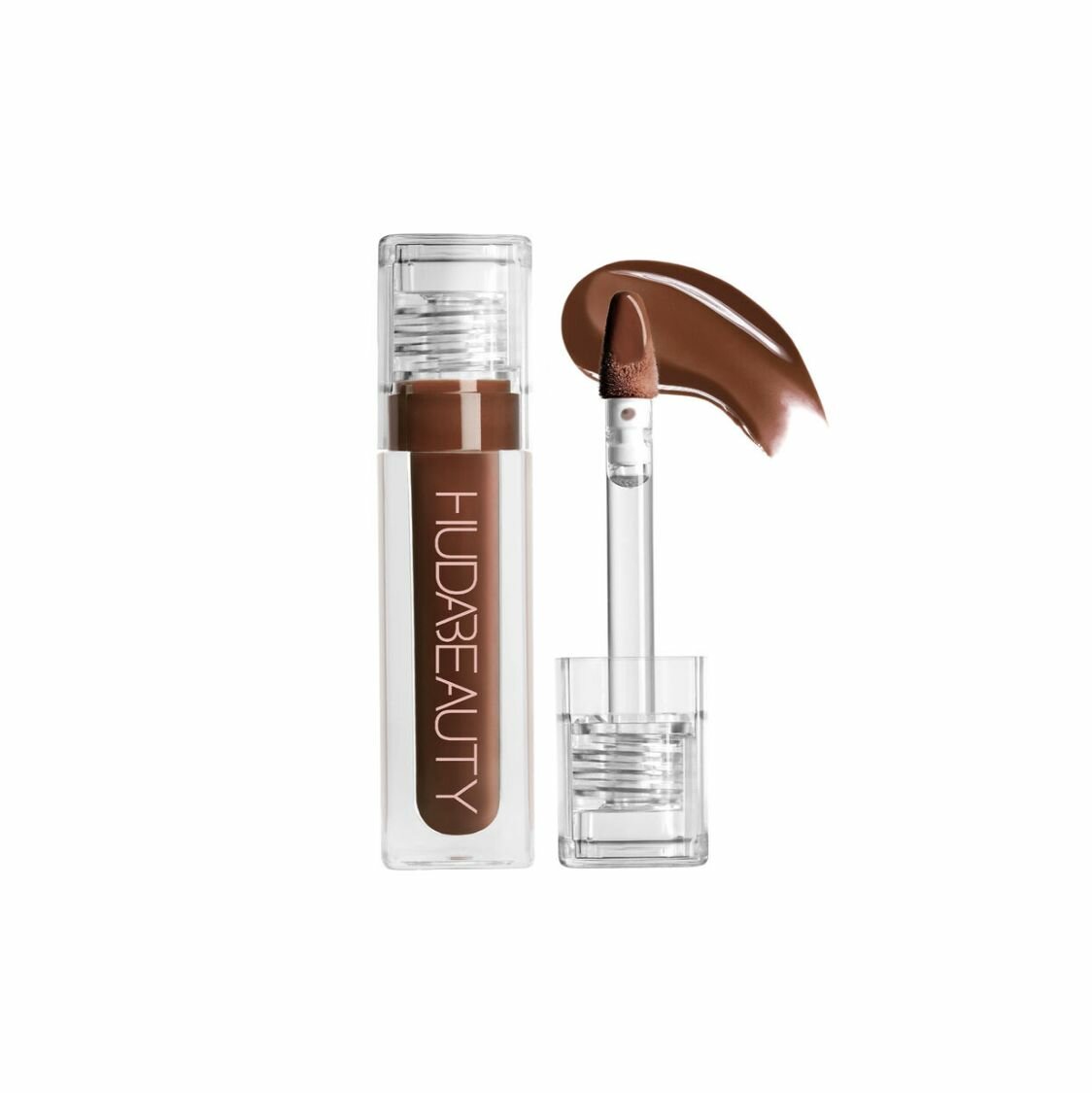HUDA BEAUTY Экстра-блеск для губ Faux Filler Extra Shine Lip Gloss (Coco) 3,9 мл