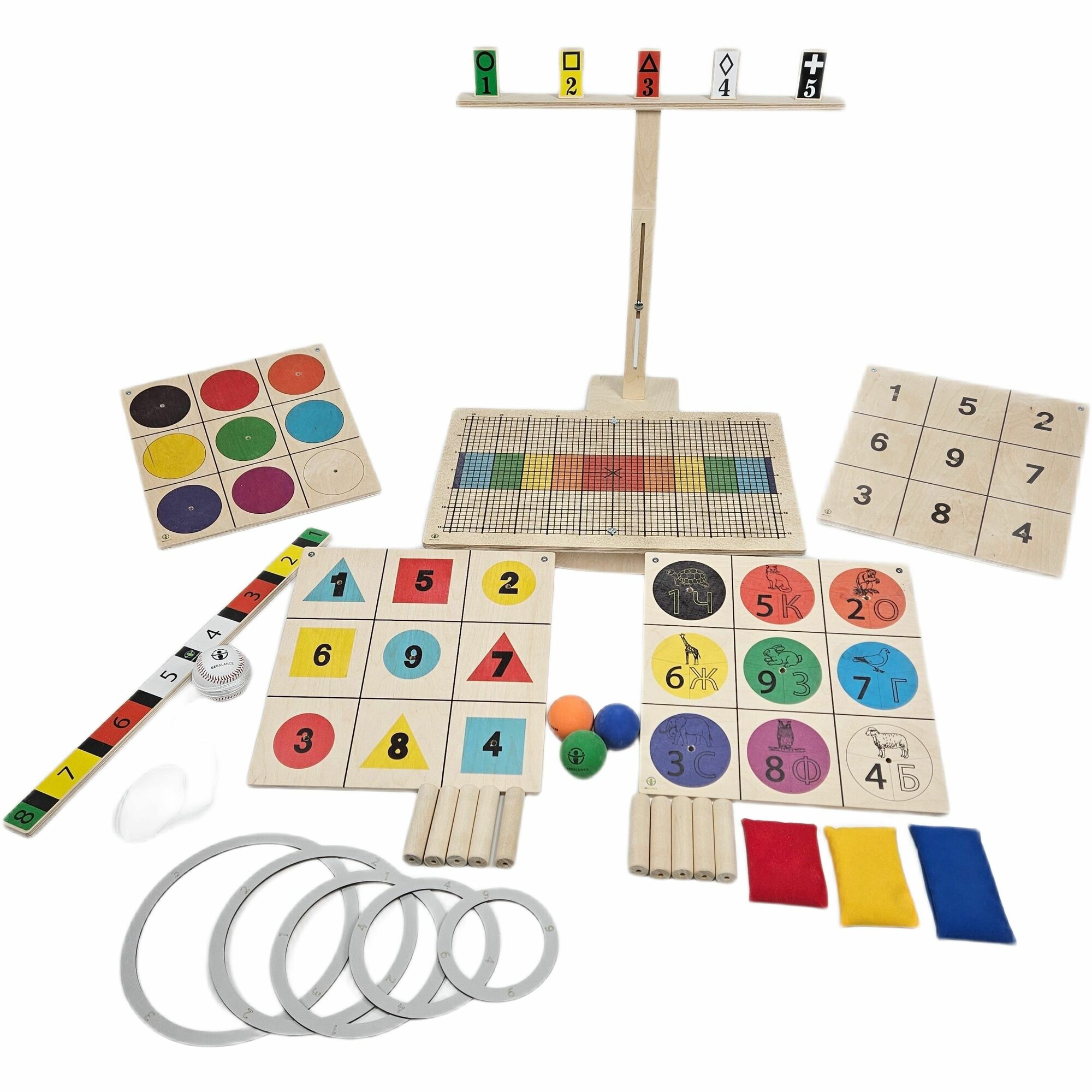 Bebalance Комплект "Успек Макси Плюс" для мозжечковой стимуляции (Доска Бильгоу+ 21 предмет для работы по методике Бильгоу)