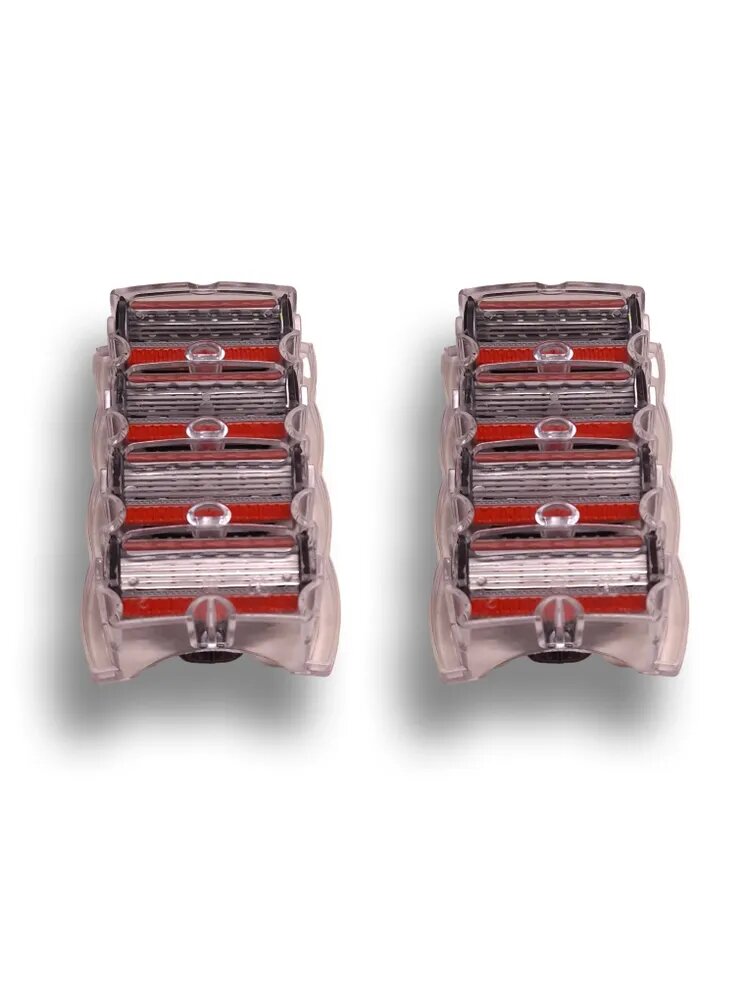 2 комплекта 4 кассеты. 5 лезвий на станок для бритья Flash М5 MAGNUM