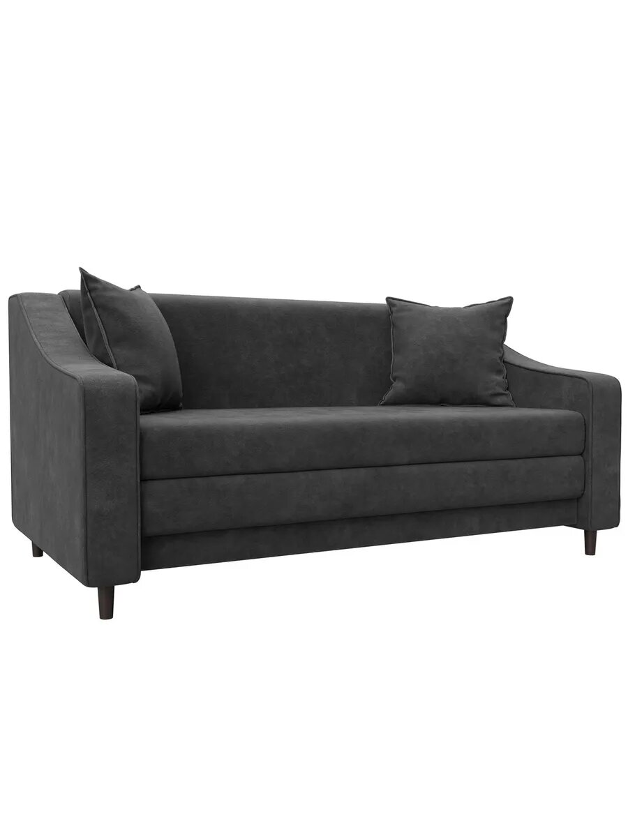 Диван прямой Симфония, 165x94x83 см, с ящиком для белья, велюр